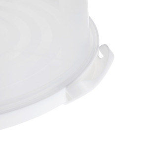 Juvale Round Cake Carrier with Lid and Handle, Dessert Container for Pie, Cupcakes (12 x 5.9 In)