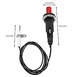 Electronic Igniter, 1 Out 2 Piezo Fire Pit Gas Burner Spark Ignition Kit BBQ Grill Push Button Igniter for Fireplace Gas Stove Oven