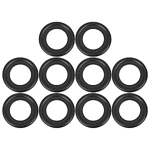 X AUTOHAUX 10pcs M14 Car Oil Drain Plug Gaskets Replacement 323513 5066453 F5TZ6734BA Black