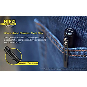 Nitecore NTP21 Multi-functional Premium Tactical Pen with LumenTac Organizer