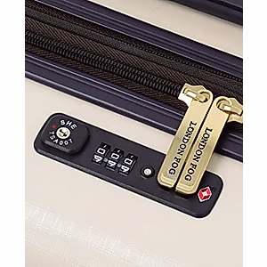 London Fog Brentwood II 25" Expandable HARDSIDE Spinner, Cream, Inch