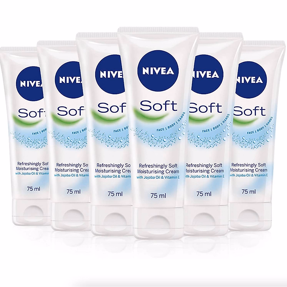 NIVEA Soft Moisturizing Creme 2.60 oz (Pack of 6)