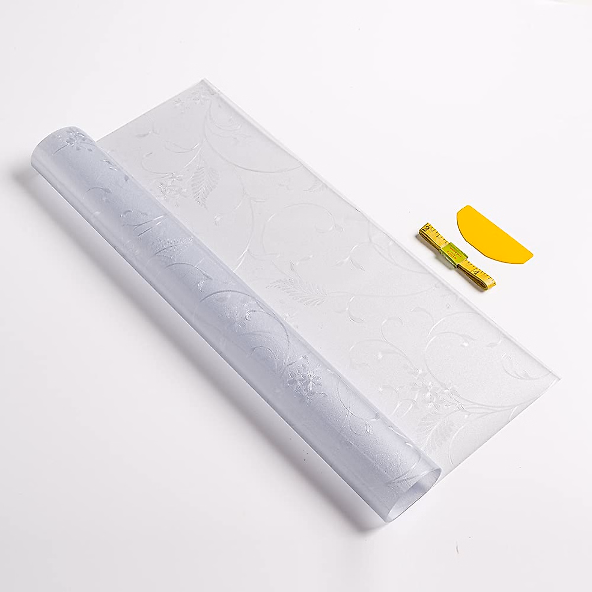 Huge Me Window Privacy Frosted Film Window Stickers Self Static Cling Vinyl Glass Film for Home Bathroom Office Meeting Room,19.7" x 78.7" Spring Garden