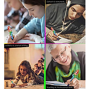 Planet Pens Mermaid Novelty Pen - Cute Fun & Unique Kids & Adults Office Supplies Ballpoint Pen, Colorful Sea Life Writing Pen Instrument For Cool Stationery School & Office Desk Decor Accessories