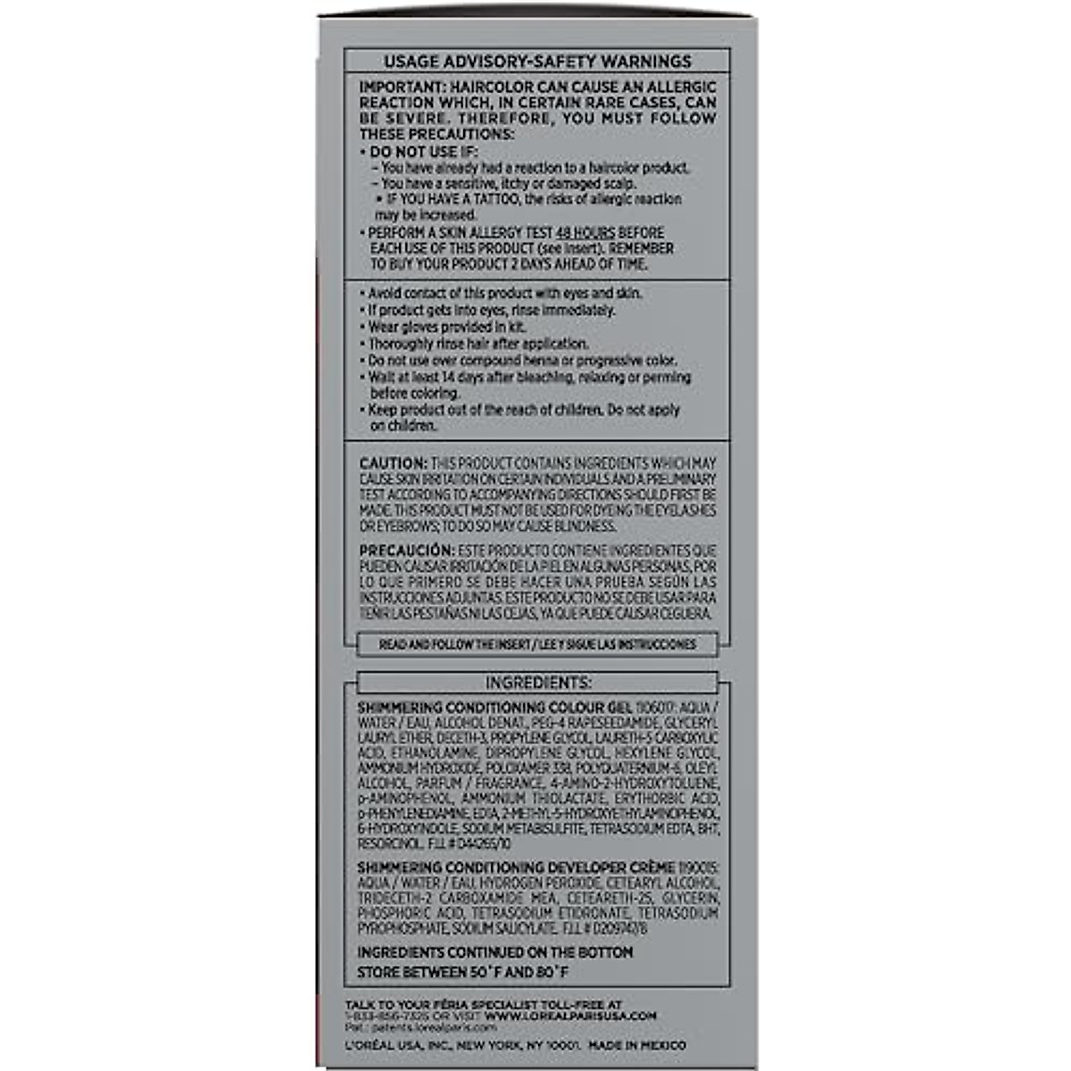 L'Oreal Paris Feria Multi-Faceted Shimmering Permanent Hair Color, R68 Ruby Rush (Rich Auburn True Red), Pack of 1, Hair Dye