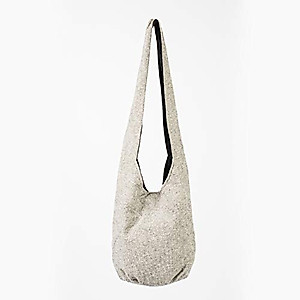 Cotton Sling Crossbody Shoulder Bag Tree of Life Purse Hippie Hobo Bohemian Festival Bag-Tree