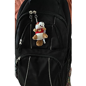 Buc-ee's Beavers 4" Mini Stuffed Plush Keychain Keyring Backpack Clip