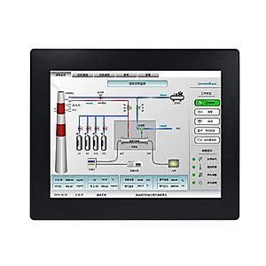 HUNSN 17" LED Industrial 2MM Embedded Panel PC, 5 Wire Resistive Touch Screen, Intel J1900, Windows 11 Pro or Linux Ubuntu, PW04, 1280 x 1024, VGA, 4 x USB, LAN, 3 x COM, 8G RAM, 256G SSD