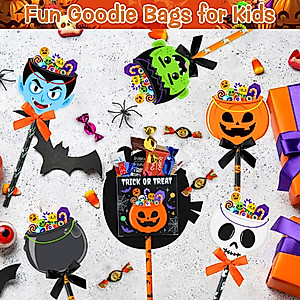 30 Pcs Halloween Treat Bags Boxes, Trick or Treat Halloween Candy Bags for Small Party Favors Toys Halloween Goodie Bags Bulk for Kids Classroom Prizes Treats Basket Stuffers Halloween Party Supplies