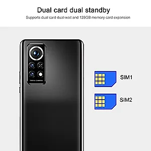 Smartphone, 4.5inch HD Screen Dual SIM Card 512MB RAM 4GB ROM 3G Unlocked Cell Phone for Android 6.0, 2MP Front Camera 2MP Rear Camera, 2200mah Detachable Battery(US Plug)