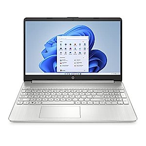 HP 15 Laptop, AMD Ryzen 3 3250U Processor, 8 GB RAM, 256 GB SSD Storage, 15.6-inch HD Micro-Edge Display, Windows 11 Home, Long-Lasting Battery, Fast Charge, 720p Webcam (15-ef2024nr), Natural silver