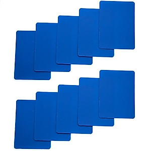 Brybelly Set of 10 Yellow Plastic Poker Size Cut Cards
