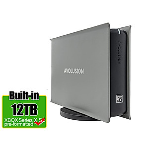 Avolusion PRO-5X Series 12TB USB 3.0 External Gaming Hard Drive for Xbox Series X|S, One S & X (Grey)