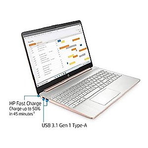 HP 15.6" Ryzen 5 8GB/256GB Laptop-Rose Gold
