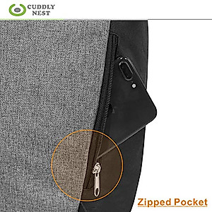 Cuddly Nest Oxford Laundry Bag 2 in 1 - Durable Laundry Backpack with Adjustable Shoulder Strap for College Dorm Apartment Travel(M, Grey)