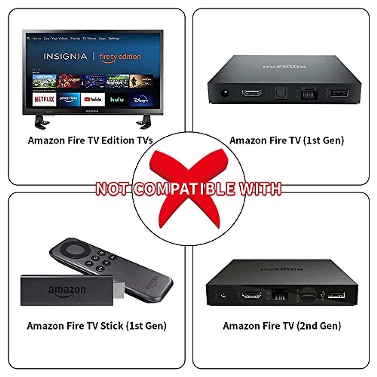 L5B83H Replacement Voice Remote Control Applicable for Amazon 2nd Gen Fire Stick TV, Fire TV Cube（2nd & 1st Gen）, Fire TV Stick 4K, and Pendant Design Fire TV 3nd Gen