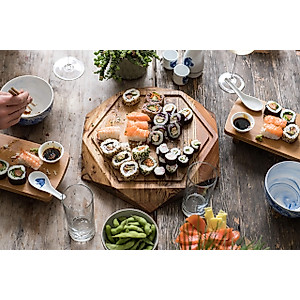 Edge of Belgravia 100% Teak Star Wood Cutting Board,Non Slip,Ecofriendly, Kitchen Chopping Board for Meat, Cheese and Vegetables, BBQ(XLarge(45 x 45 x 4 cm))