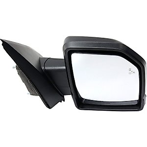 Kool Vue Driver & Passenger Side Power Heated Mirrors for Ford F-150 2015-2019 Power Fold With Signal Light, Blind Spot Monitor; without Memory Textured w/o 360-Degree Cam