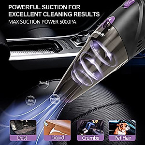 Shop-Vac 6 Gallon 3.0 Peak HP Wet Dry Vacuum+Shop·AIR Car Vacuum Cleaner, 12V/106W, Purple