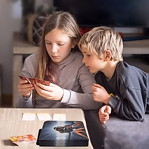 Football Card Binder with Sleeves, Football Card Holder, Sports Cards Storage Organizer for Collector, with Waterproof Surface and Strap (Hold Up to 400 Cards)