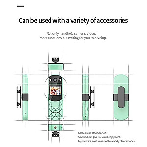 KIMISS D2 Handheld Mini DV Camera Digital Camera MP3 Player Car Video Recorder 1080P Night Shooting Camera Digital Mini Camera(Green)