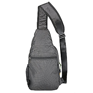 Vanlison Crossbody Sling Bag Backpack for Men & Women Black