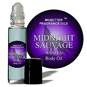 MOBETTER FRAGRANCE OILS Midnight Sauvage Women Perfume Body Oil 1/3 oz roll on Glass Bottle