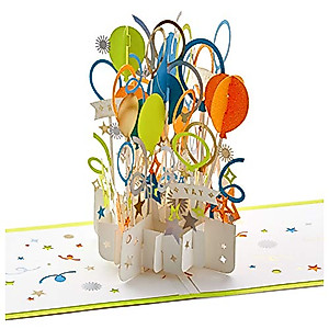 Hallmark Signature Paper Wonder Pop Up Congratulations Card, Fathers Day Card, or Birthday Card (Celebrate) (1299RZH1130)