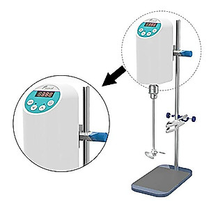 AnEssOil Lab Digital Overhead Stirrer Lab Mixer Overload Protection Electric Mixer Agitator Stirring Laboratory Mixer Industrial Liquid Mixer 10,000mpas 10L