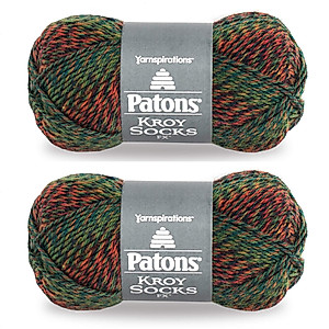 Patons Kroy Socks FX Yarn, 2-Pack, Clover Colors