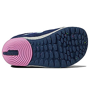 Merrell Bare Steps Ridge JR Ankle Boot, Navy/Pink, 6 US Unisex Little Kid