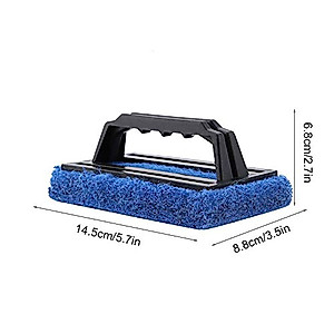 Yosoo Aquarium Fish Tank Cleaning Brush, Glass Algae Scraper Cleaner, Aquarium Cleaning Tool, Hand-held Plastic Bathroom Tile Surfaces Household Kitchen