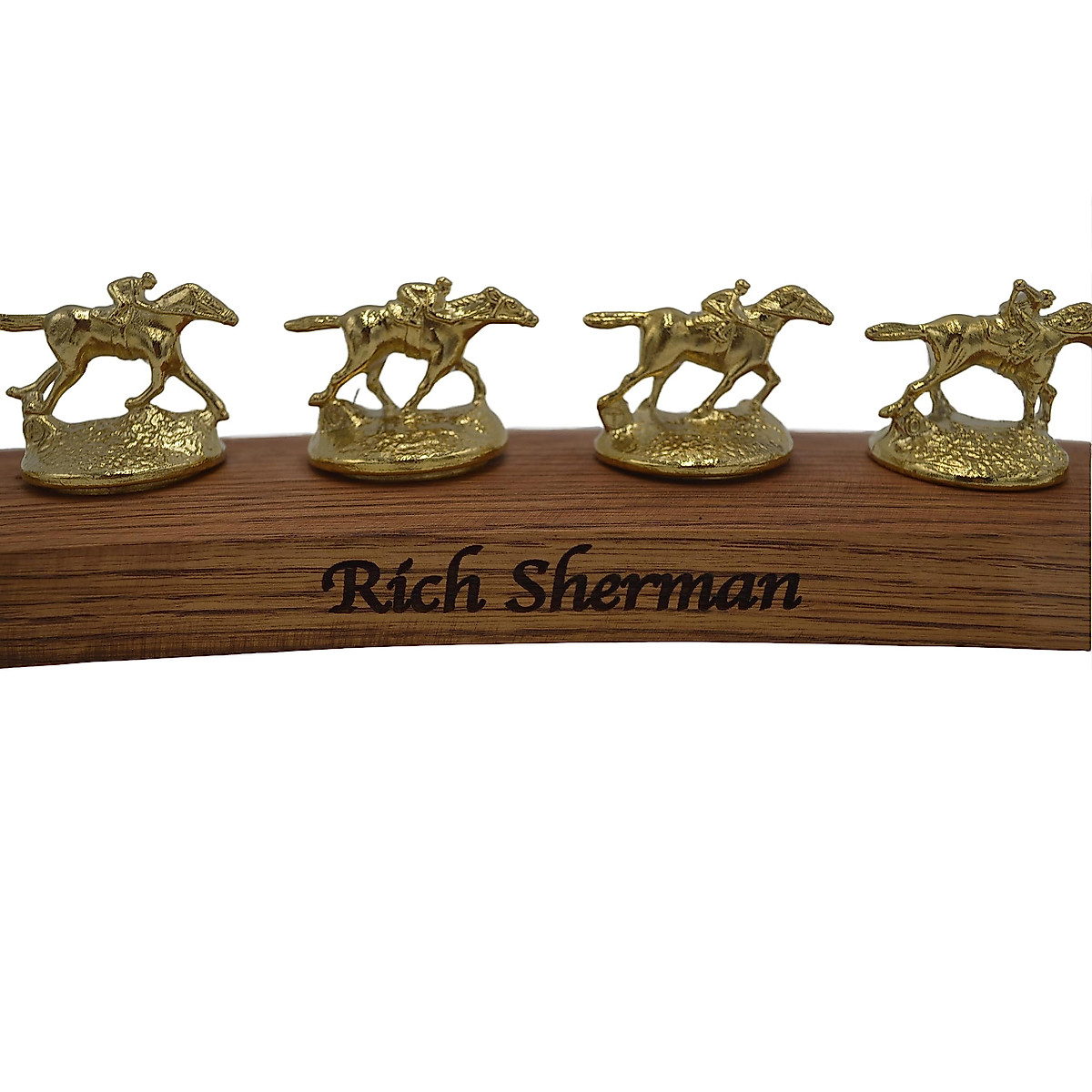 Personalized Laser Engraved Center Barrel Stave Stopper Cork Display Made To Fit Blanton's Bourbon Horse Stoppers- Wall Mountable