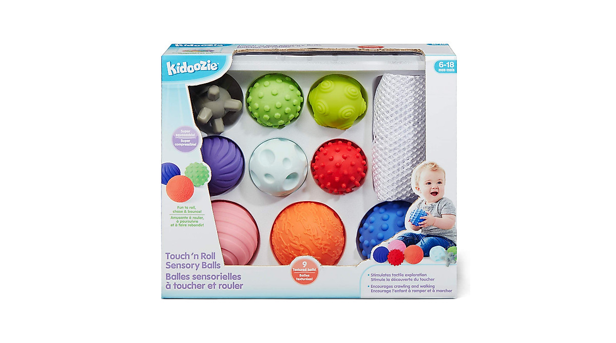 Kidoozie Touch 'n Roll Sensory Balls for Infants and Toddlers
