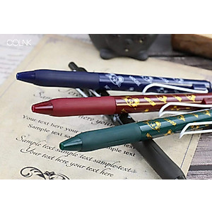 COLNK Colored Gel Pens with Retro Ink Retractable, Premium Vintage Pens for Coloring, Smooth Fine Planner Writing Pens 0.5mm, Assorted Colors, Pack of 8pcs