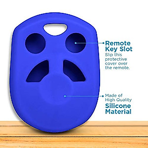 Keyless2Go Replacement for Silicone Cover Protective Case for 4 Button Remote Keys CWTWB1U722 OUCD6000022 (1 Pack) - Blue