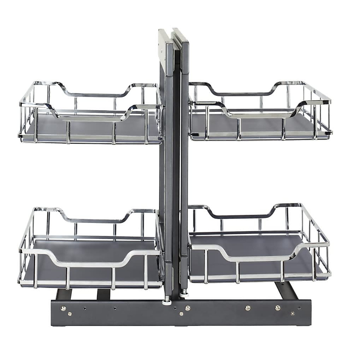 Storage with Style Black Nickel 18" Full-Height Blind Corner Organizer