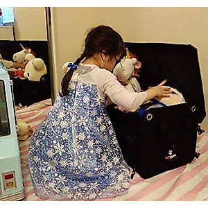 Tuff Viking Convertible Large 3 Compartment SUV Trunk Organizer | Truck Bed Organizer with Cover for Trucks, Cars, SUVs and Groceries. PATENTED ( 4-in-1 with Cover, Black)