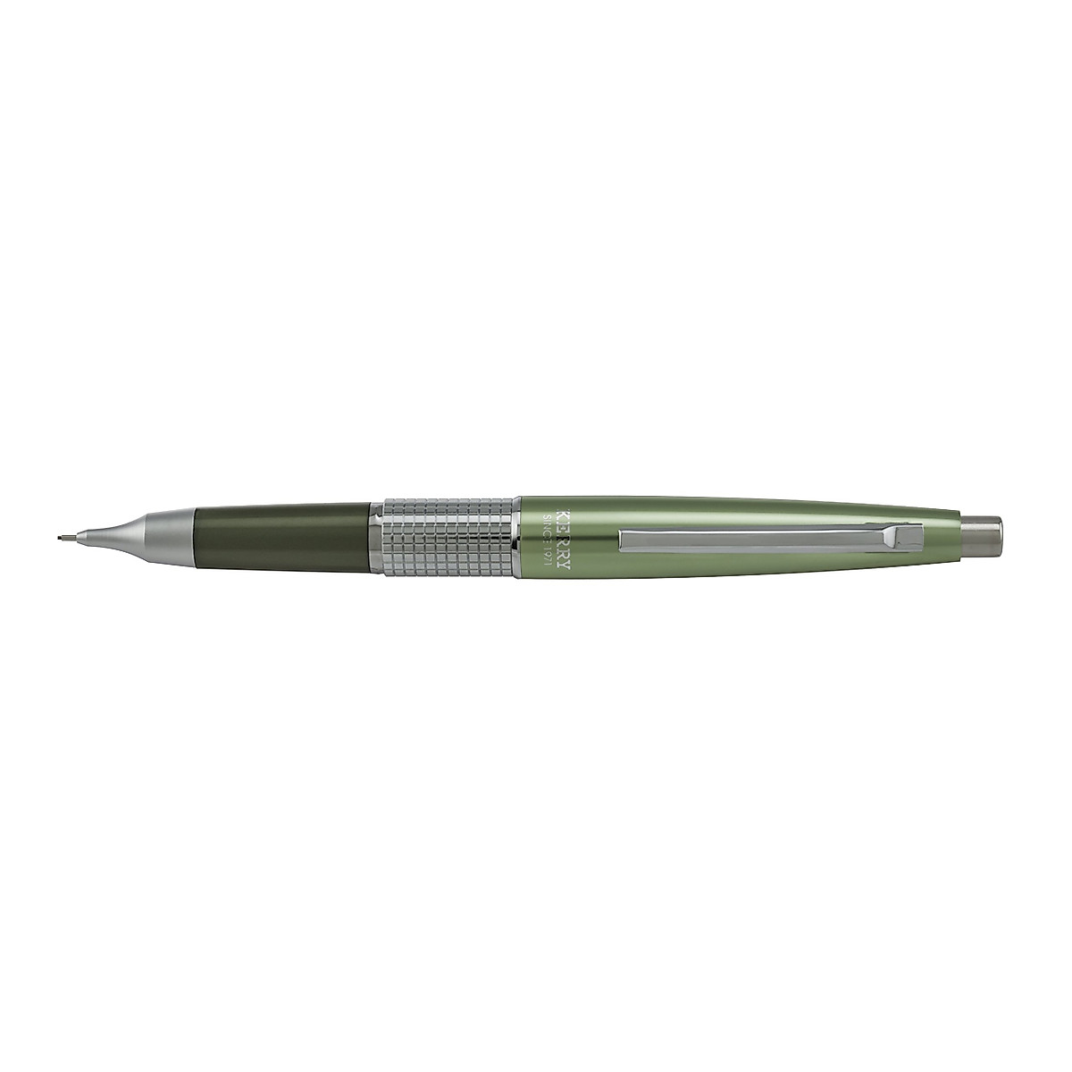 Pentel Sharp Kerry Mechanical Pencil, 0.5mm, Metallic Olive Barrel, 1 pack (P1035K), Green