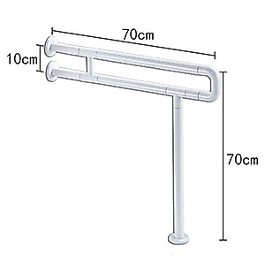 CRODY Bath Wall Attachment Handrails Grab Bar Rails Brushed Stainless Steel Bathroom Grab Bar,Wall Mounted Straight Towel Rack,Shower Aid and Safety Support Rail,With Anti-Slip Grain Handrail Bathroom