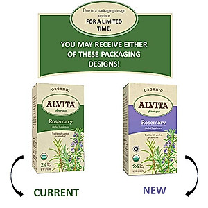 Alvita Organic Rosemary Herbal Tea Bags, 24 Count