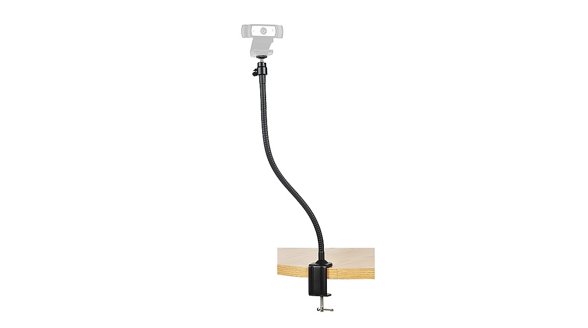 AceTaken Webcam Mount - Flexible Gooseneck Clamp for Logitech C920 Brio