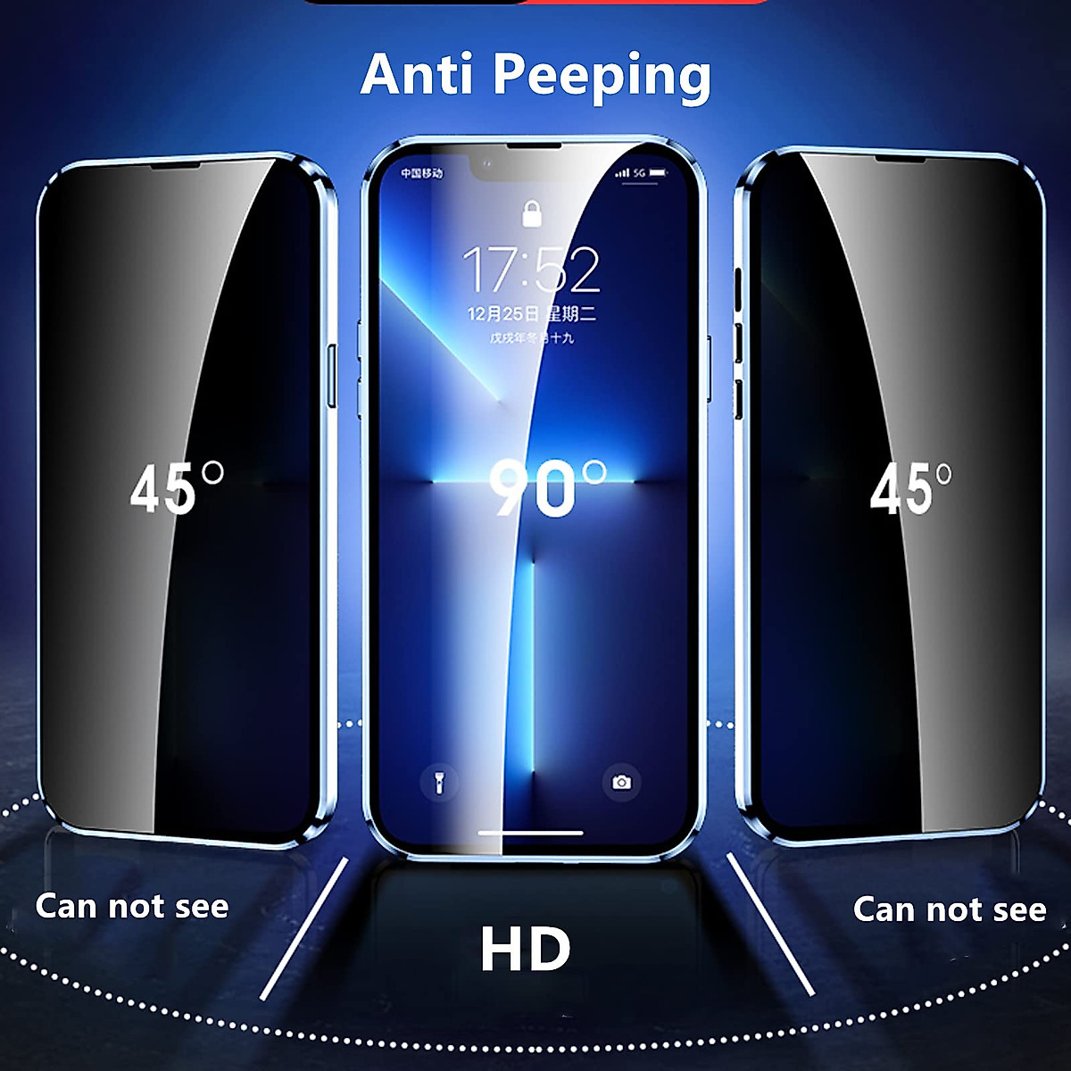 Jonwelsy Anti Peeping Case for Samsung Galaxy S22 Ultra, 360 Degree Front and Back Privacy Tempered Glass Cover, Anti SPY Screen, Anti Peep Magnetic Adsorption Metal Bumper for S22 Ultra (Silver)