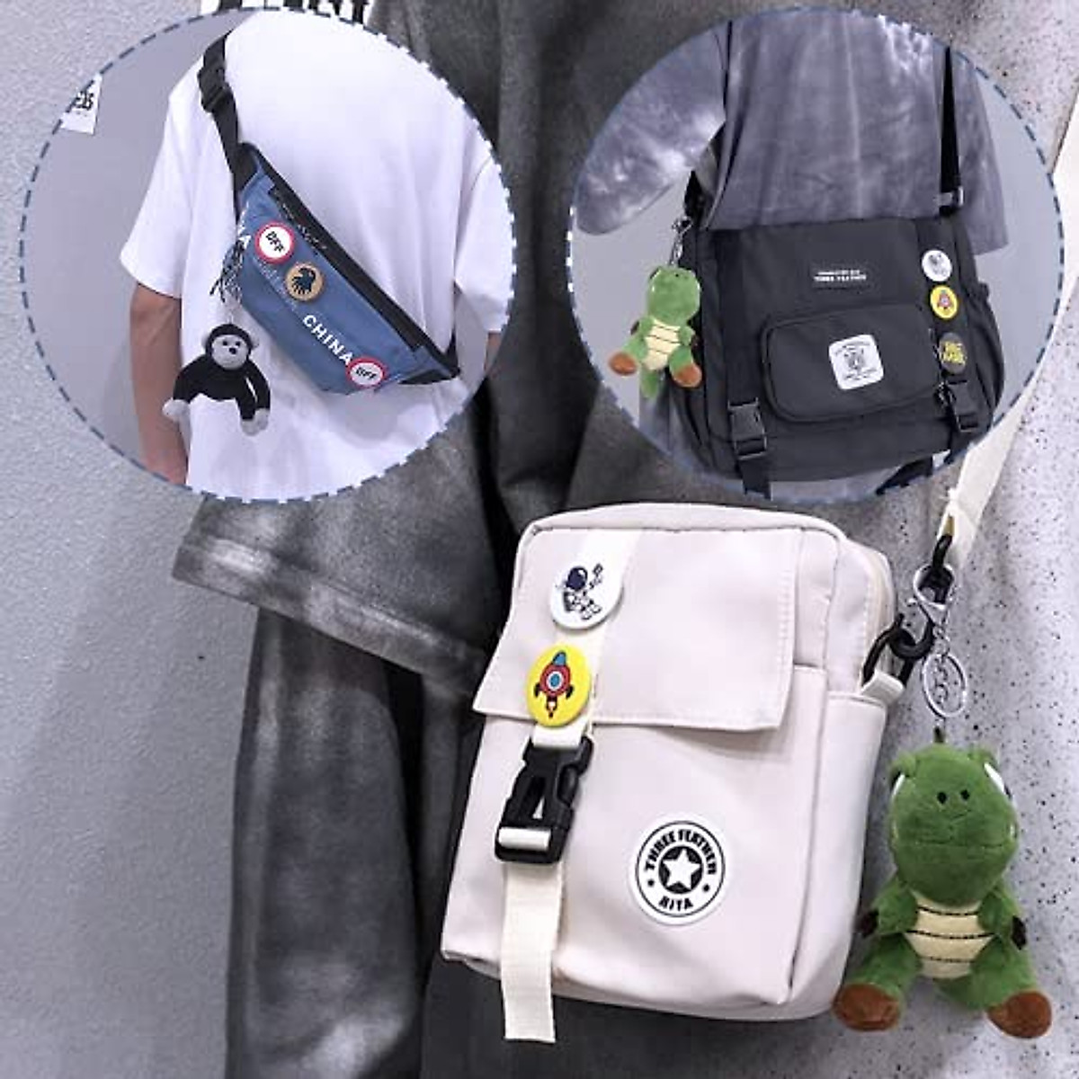 Key Chain Rings Bulk, FANMAOUS 60Pcs Split Key Ring 1 Inch/25mm Silver Key Chain Kit with Jump Rings Lobster Clasp and 100Pcs Screw Eye Pins Bulk for Crafts Jewerly Making