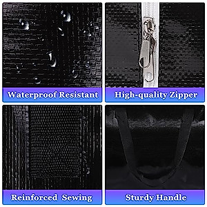 StorageRight Extra Large Moving Bags Oversized Moving Boxes with Strong Handles ＆ Zippers，Collapsible ＆ Reusable Storage Tote for Items，Ideal for Packing & Space Saving 93L,8-Pack