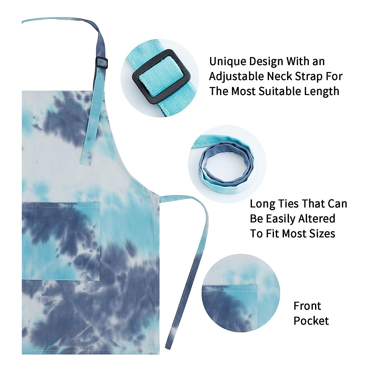 Lyzhiico 2Pcs Kids Apron Girls Chef Cooking Painting Cotton Apron For Boys Kitchen Baking Art Crafting Gardening With Pockets Bulk