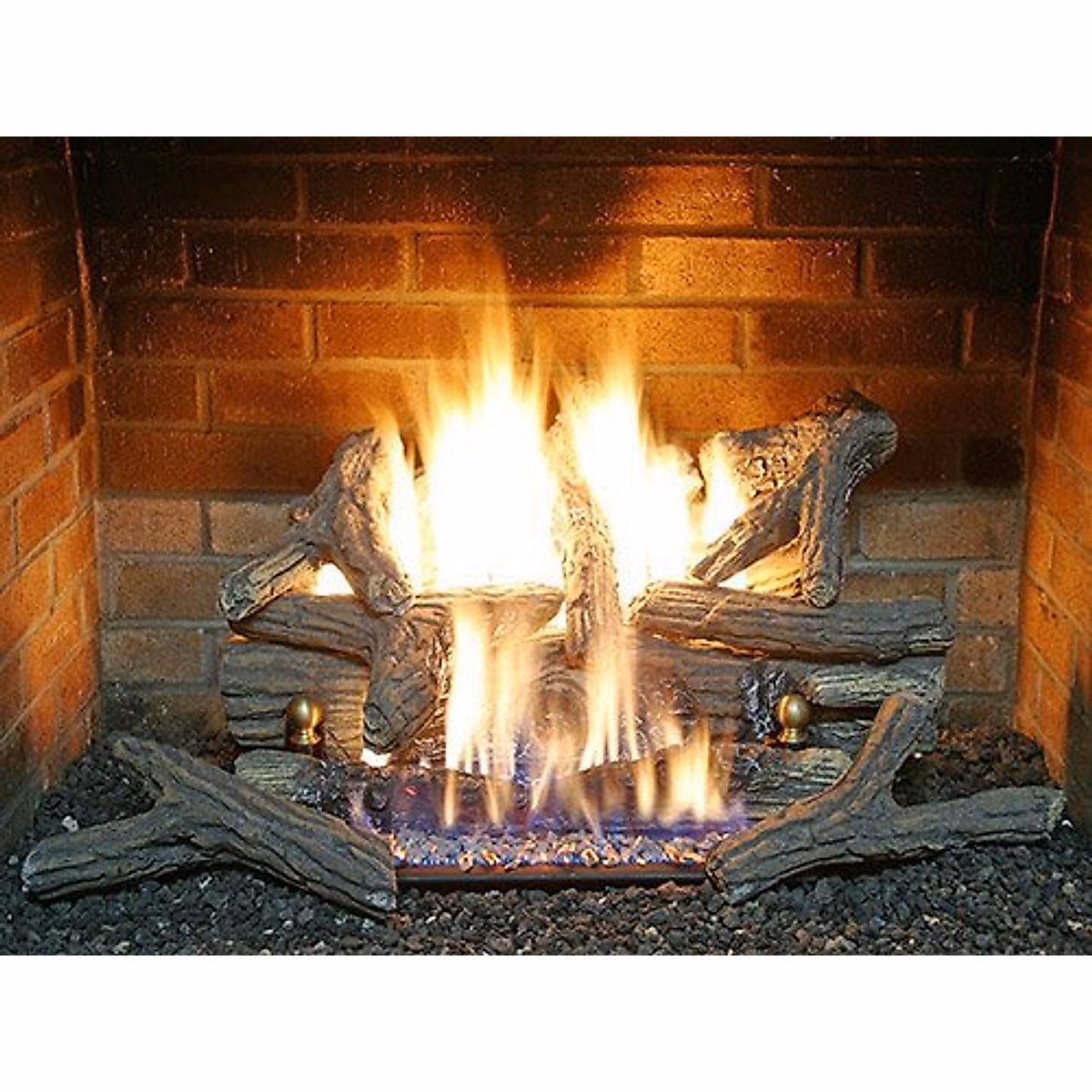 Midwest Hearth Whistle Free Gas Flex Line for Fire Pit and Fireplace - Black Coated Stainless Steel (18" Long)