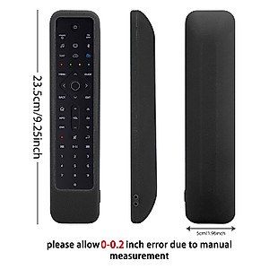 Protective Silicone Remote Case for Bose Soundbar 500 700 Remote Control, Shockproof, Washable and Skin-Friendly Cover, Non-Slip and Durable (Black)