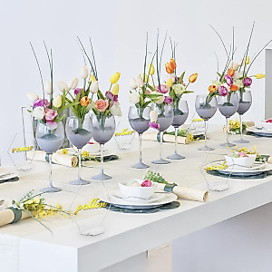 10 Set Acrylic Table Card with Holders & 2 Markers,Clear Hexagon Table Number Sign Holders Wedding Seating Place Cards with Base Blank DIY Table Name Cards for Banquet,Photos and Office Menu Meeting