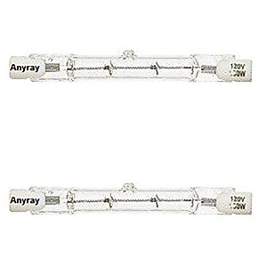 Anyray® A1838Y (2)-Pack J Type 120 Volt 250 Watt T3 78MM Short R7S DE Clear 250W